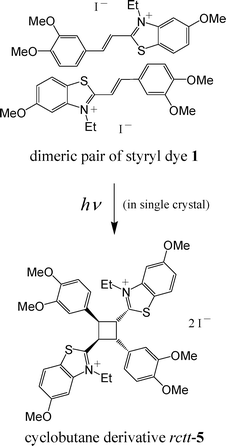 Features of styryl dye crystal packings and their influence on [2 + 2 ...