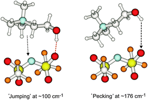 Spectroscopic evidence of ‘jumping and pecking’ of cholinium and H-bond ...