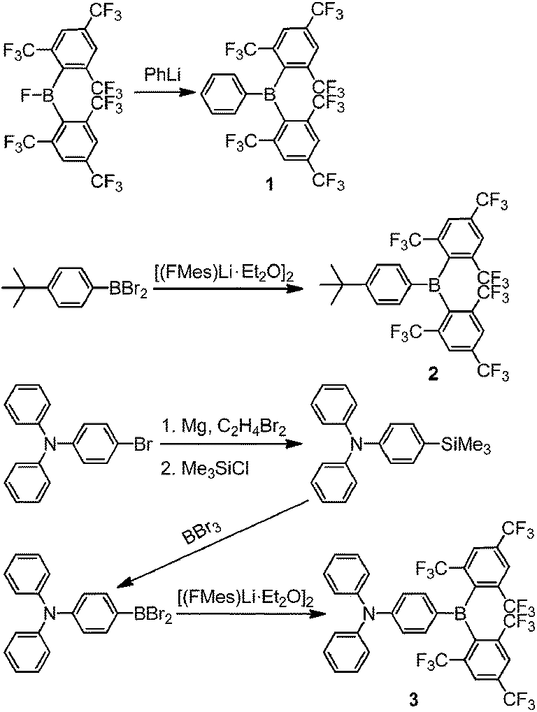 Optical and electronic properties of air-stable organoboron compounds ...