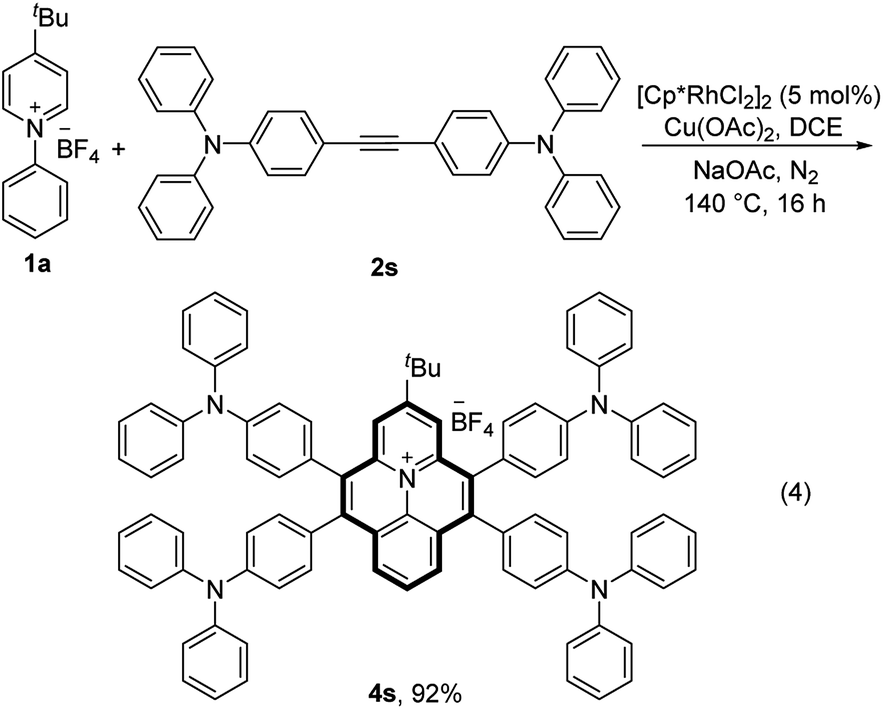 A facile access to substituted cationic 12-azapyrene salts by rhodium ...