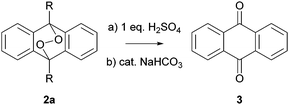 Base catalysed decomposition of anthracene endoperoxide - Chemical ...