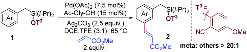 Sequential meta -C–H olefination of synthetically versatile benzyl ...
