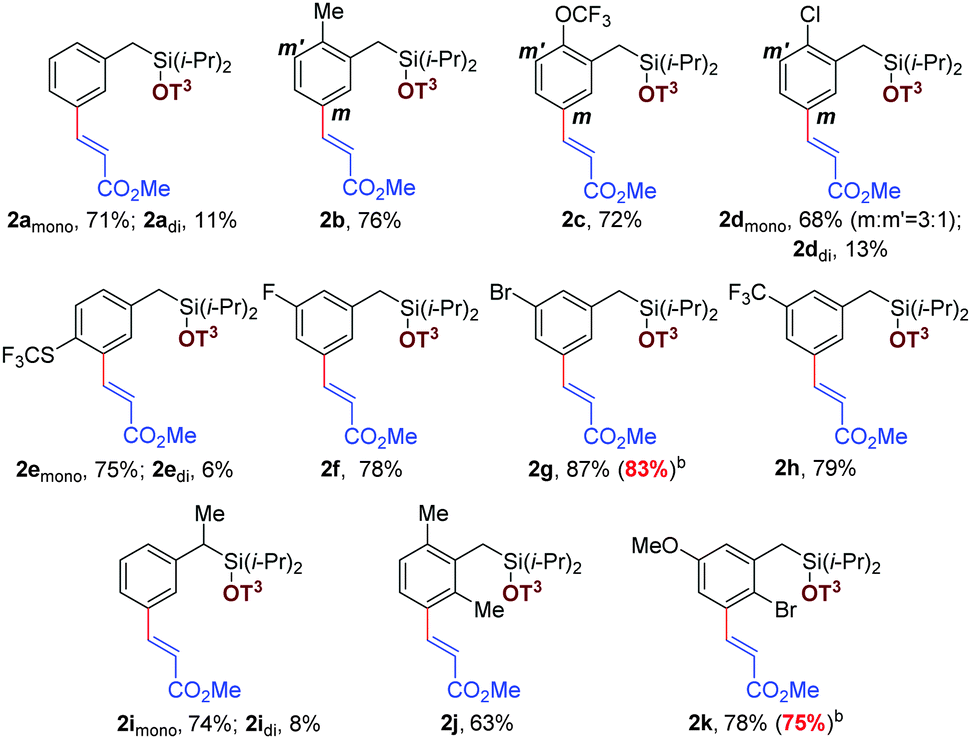 Sequential meta -C–H olefination of synthetically versatile benzyl ...