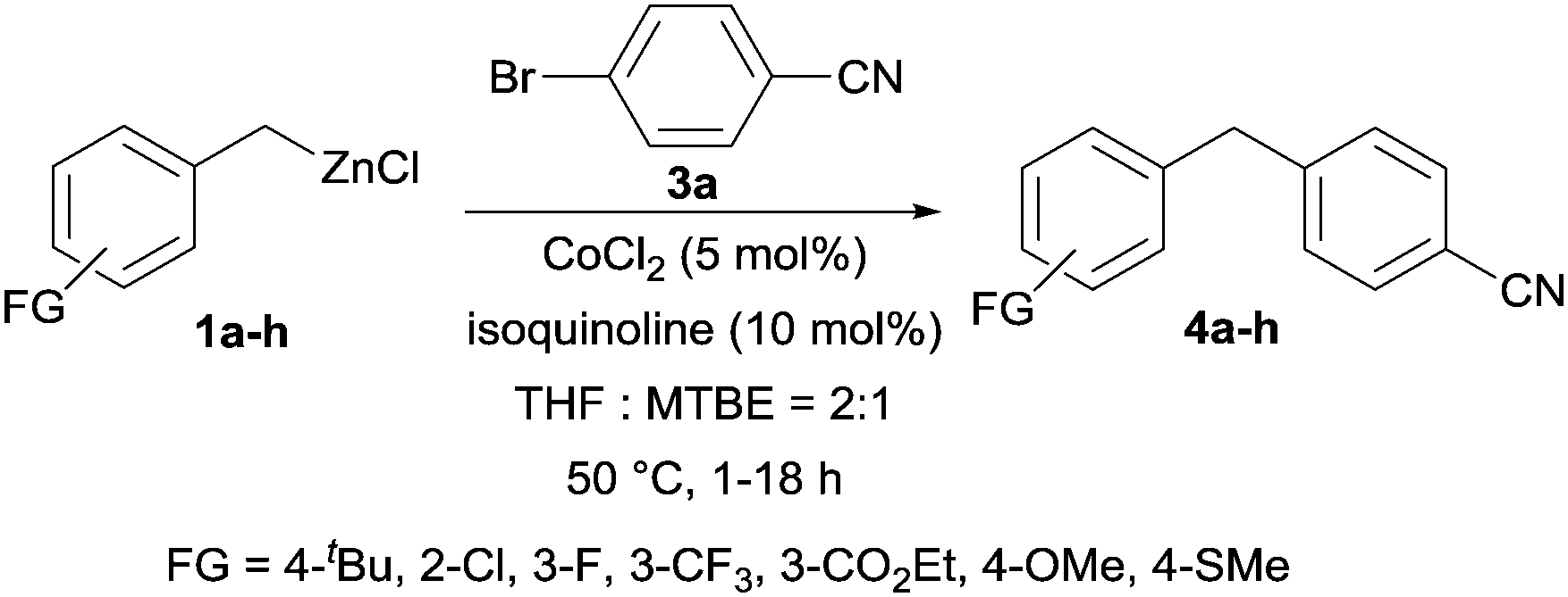 A practical cobalt-catalyzed cross-coupling of benzylic zinc reagents with aryl and heteroaryl ...