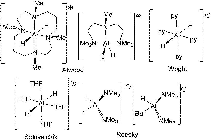 Cationic aluminum hydride complexes: reactions of carbene–alane adducts ...