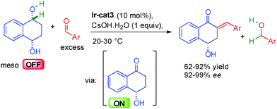 Catalytic enantioselective OFF ↔ ON activation processes initiated by ...