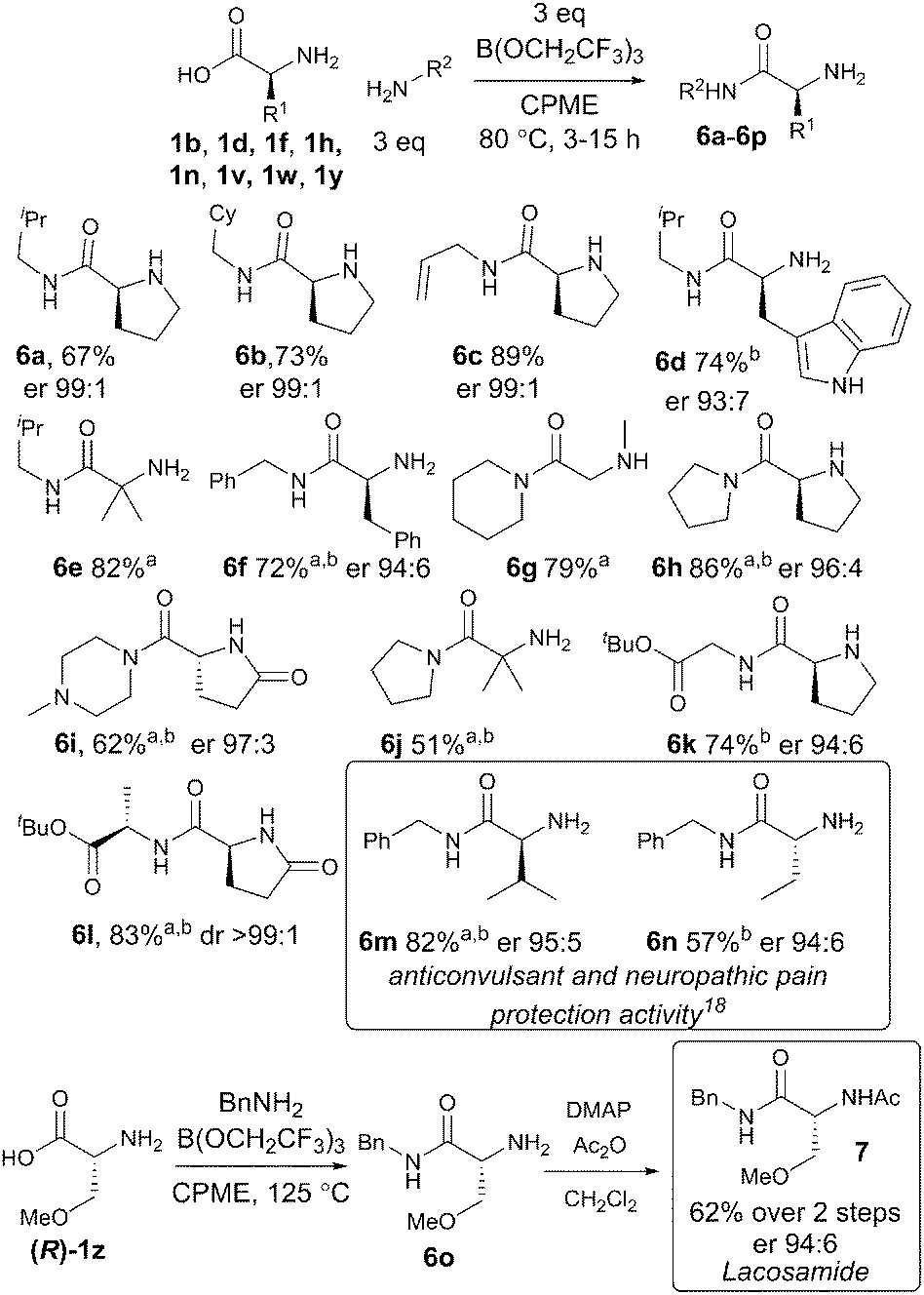 Direct amidation of unprotected amino acids using B(OCH 2 CF 3 ) 3 ...