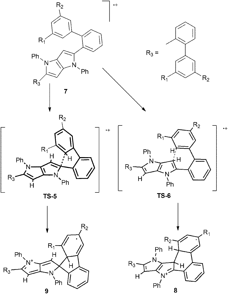The role of steric hindrance in the intramolecular oxidative aromatic ...