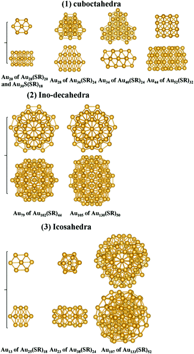 Medium-sized Au 40 (SR) 24 and Au 52 (SR) 32 nanoclusters with distinct ...