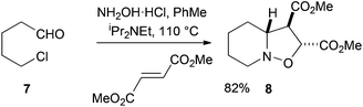 Cascade oxime formation, cyclization to a nitrone, and intermolecular ...