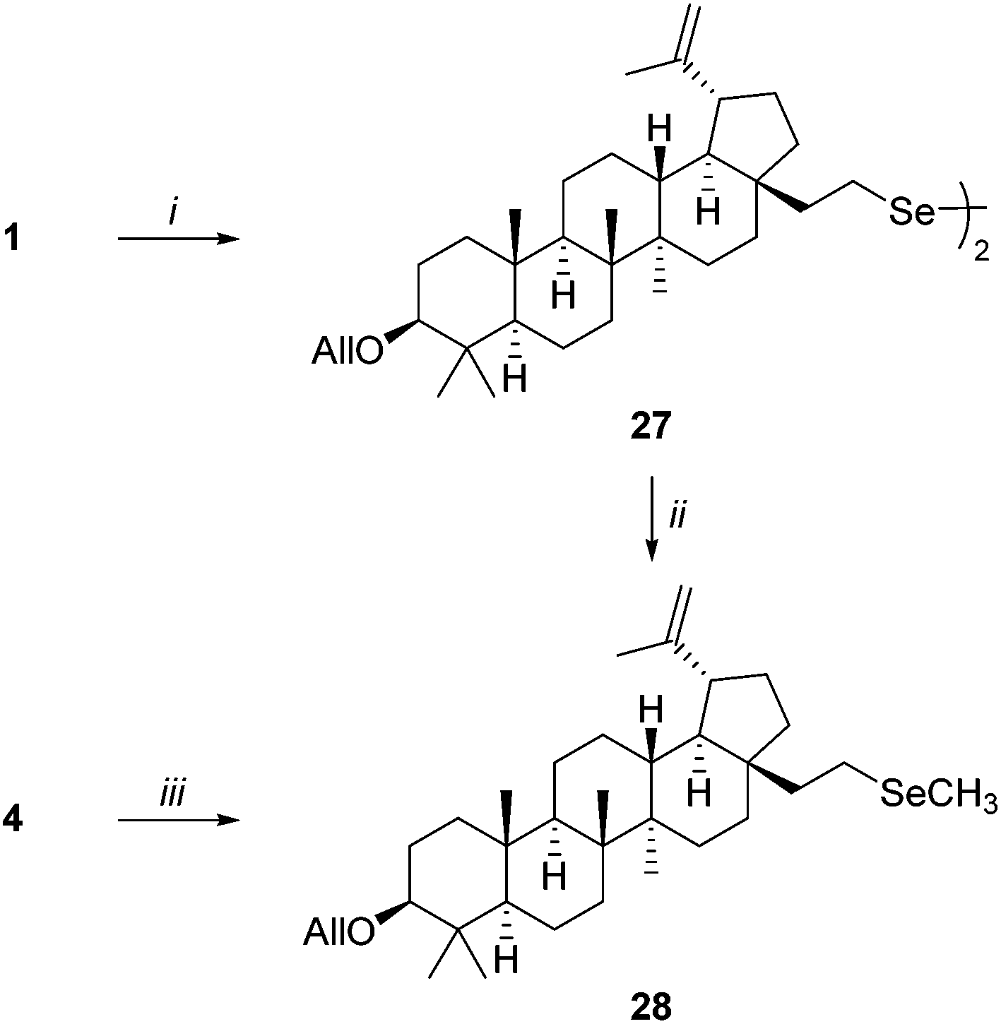 Synthesis of 28a-homoselenolupanes and 28a-homoselenolupane saponins ...