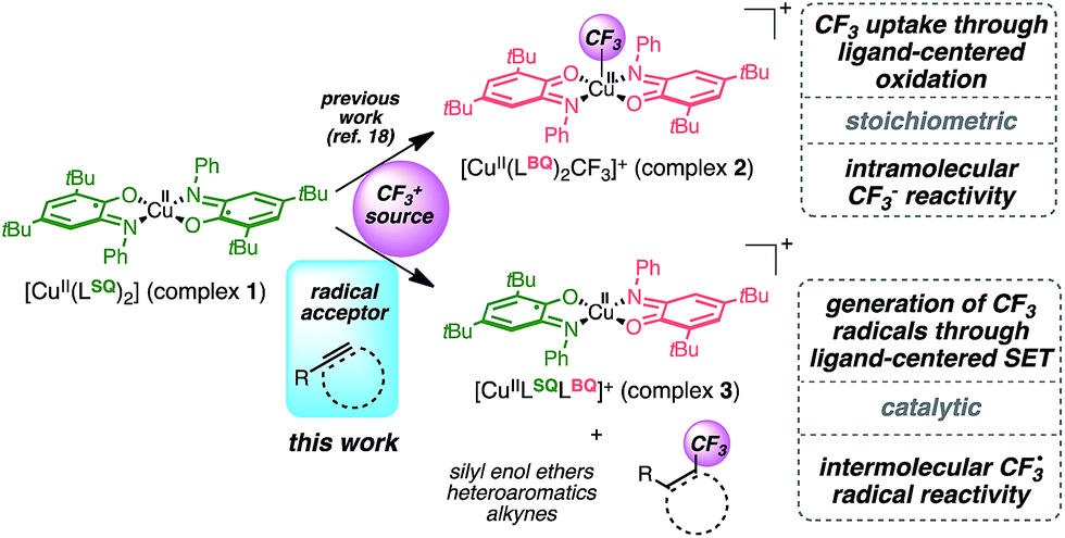 Redox-ligand sustains controlled generation of CF 3 radicals by well ...