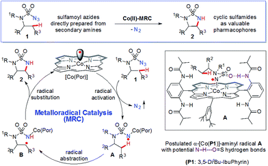 Intramolecular 1,5-C(sp 3 )–H radical amination via Co( ii )-based ...