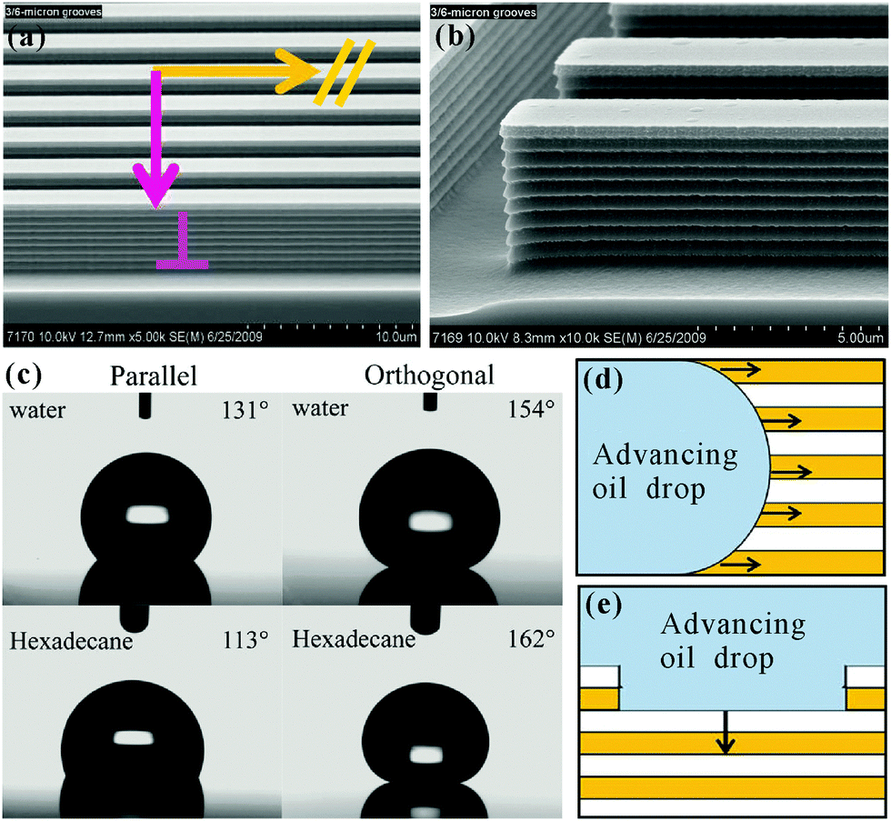 Superoleophobic surfaces - Chemical Society Reviews (RSC Publishing ...