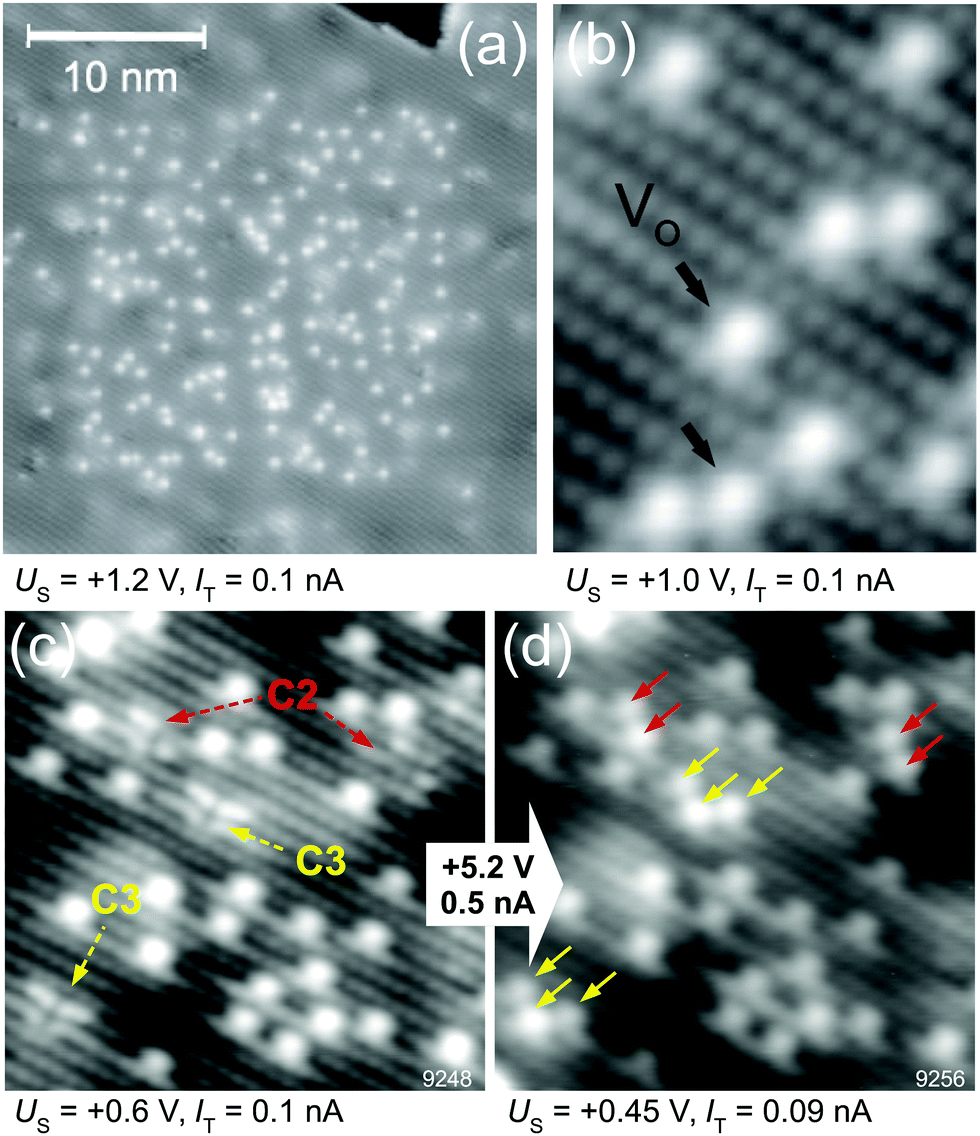Surface point defects on bulk oxides: atomically-resolved scanning ...