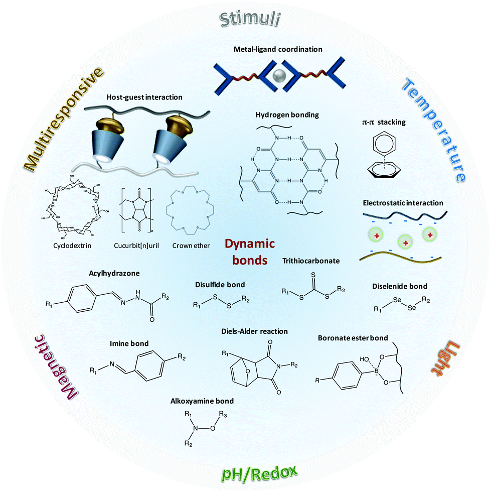 Stimuli responsive self-healing polymers: gels, elastomers and membranes - Polymer Chemistry ...