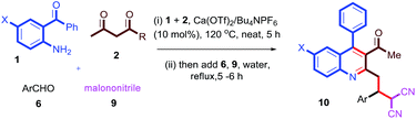 Highly efficient one-pot tandem Friedlander annulation and chemo ...