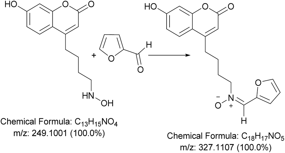 The synthesis of two long-chain N -hydroxy amino coumarin compounds and ...