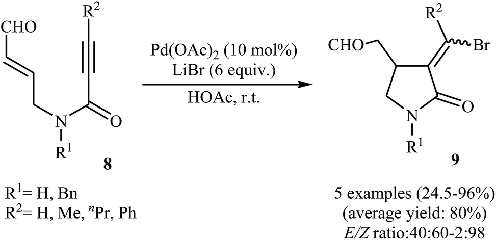 Intramolecular cyclization of N -allyl propiolamides: a facile ...
