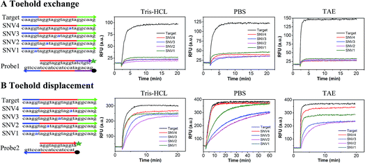 Systematic comparison between toehold exchange and toehold displacement ...