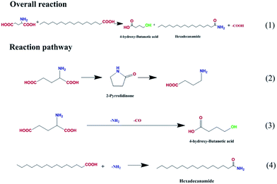 Fatty acid decarboxylation reaction kinetics and pathway of co ...