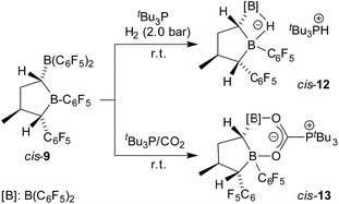 Geminal bis-borane formation by borane Lewis acid induced cyclopropyl ...