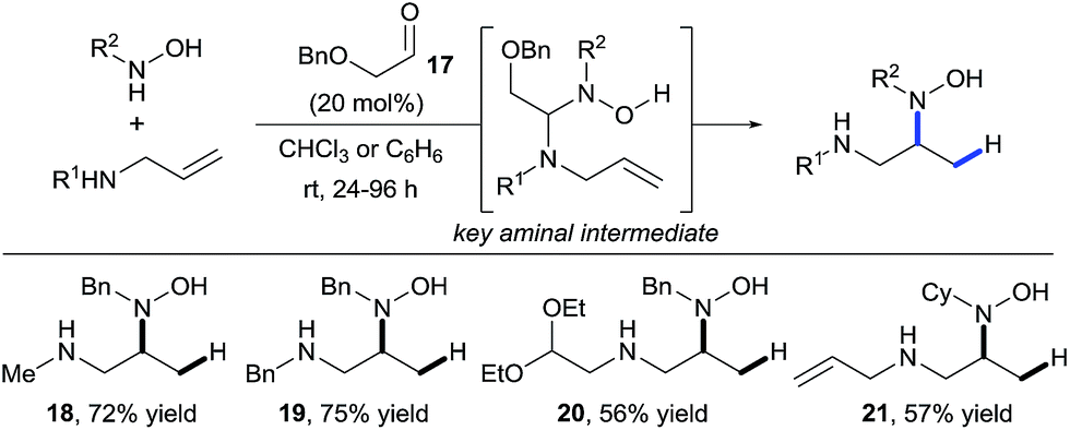 In situ tether formation from amines and alcohols enabling highly ...