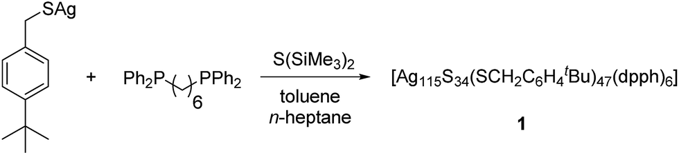 [Ag 115 S 34 (SCH 2 C 6 H 4 t Bu) 47 (dpph) 6 ]: synthesis, crystal ...