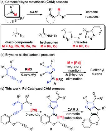 Palladium-catalyzed carbene/alkyne metathesis with enynones as carbene ...