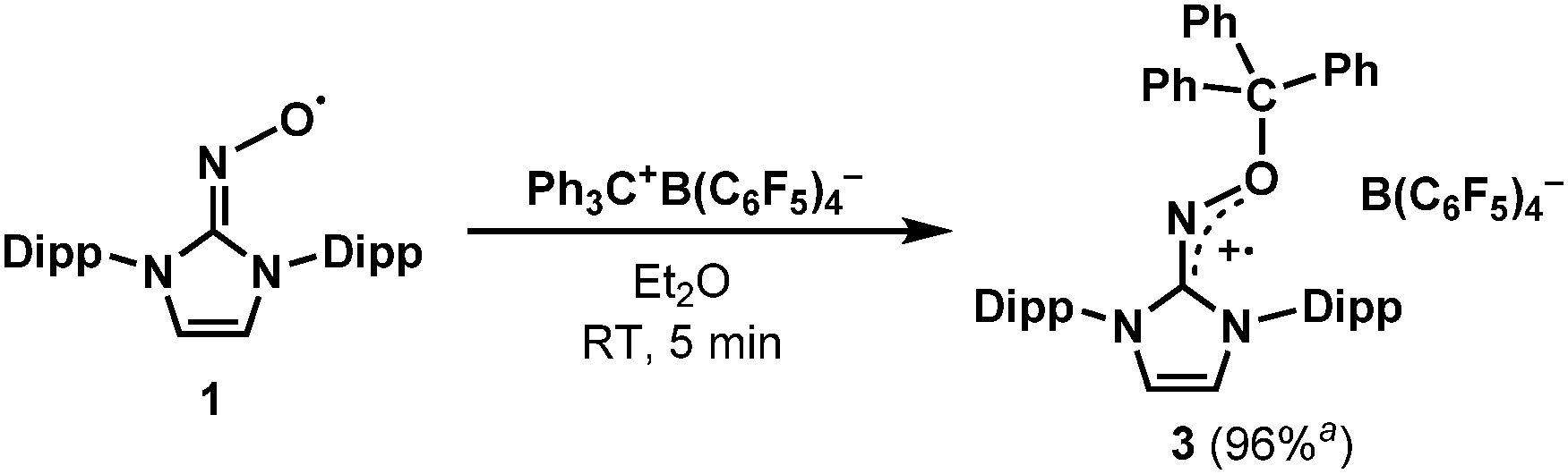 An air-stable N-heterocyclic carbene iminoxyl borate radical zwitterion ...