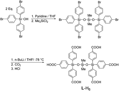 Trisiloxane-centred metal–organic frameworks and hydrogen bonded ...