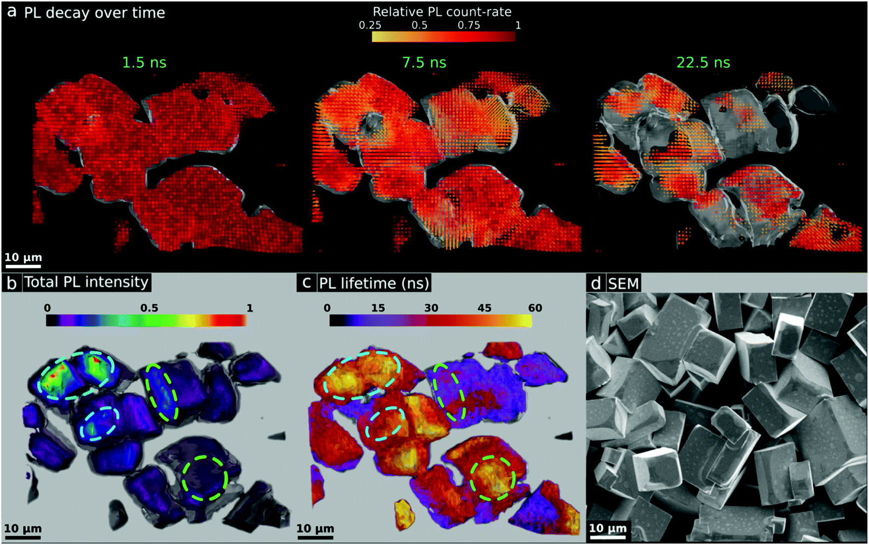 Probing buried recombination pathways in perovskite structures using 3D ...