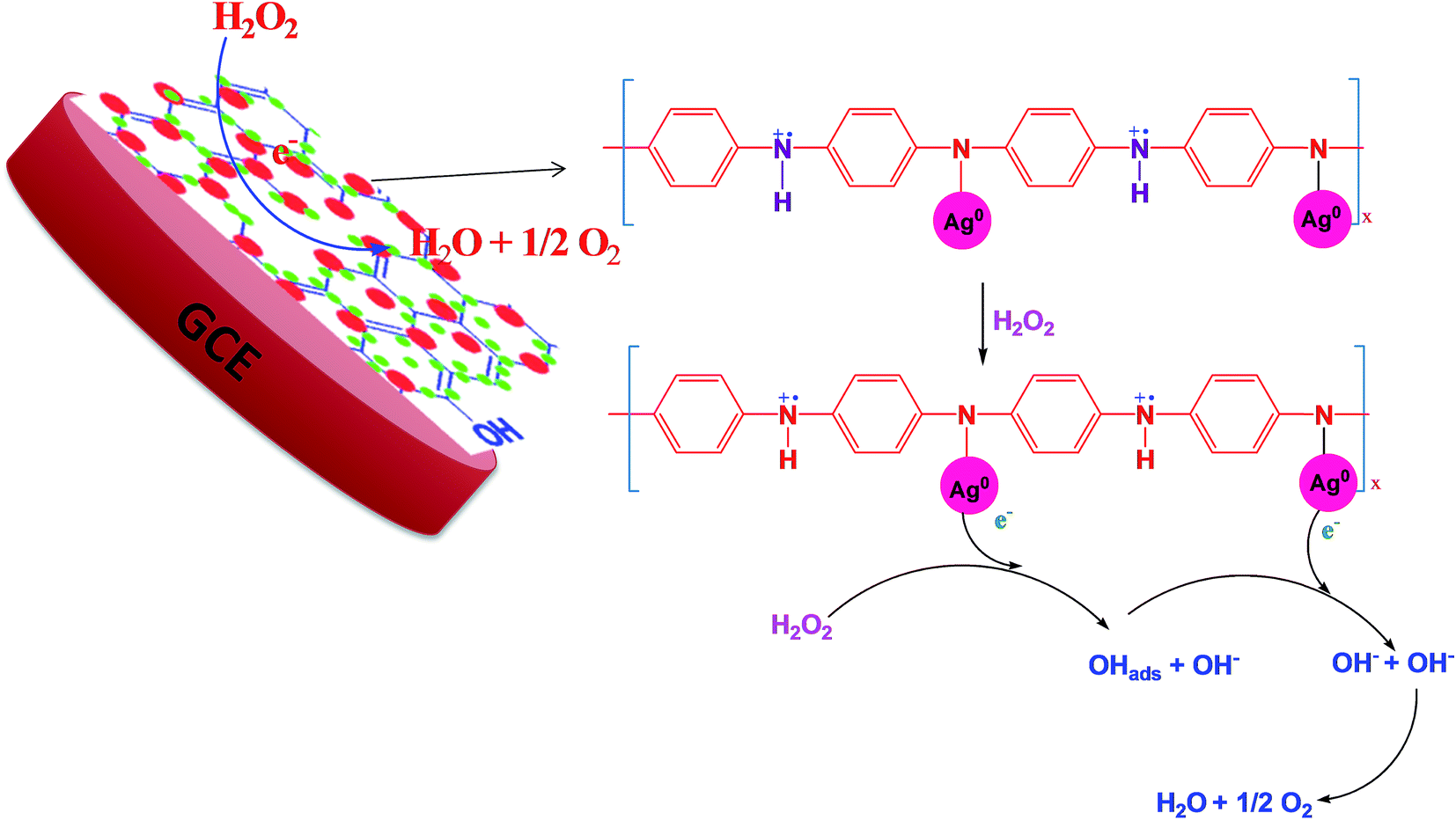 Enhanced electron transfer mediated detection of hydrogen peroxide ...