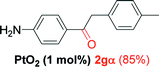 PtO 2 /PTSA system catalyzed regioselective hydration of internal ...