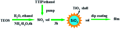Bio-inspired self-assembly of waxberry-like core-shell SiO 2 @TiO 2 ...