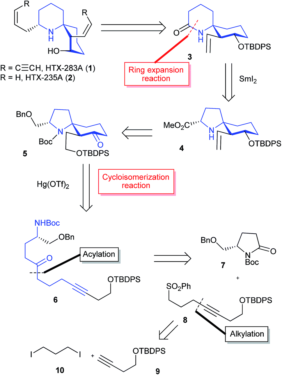 Formal total synthesis of histrionicotoxin alkaloids via Hg(OTf) 2 ...