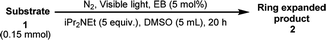 Organic dye-catalyzed radical ring expansion reaction - RSC Advances ...