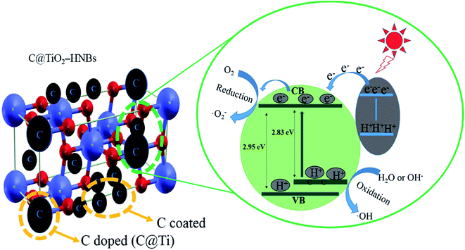 One-step topological preparation of carbon doped and coated TiO 2 ...