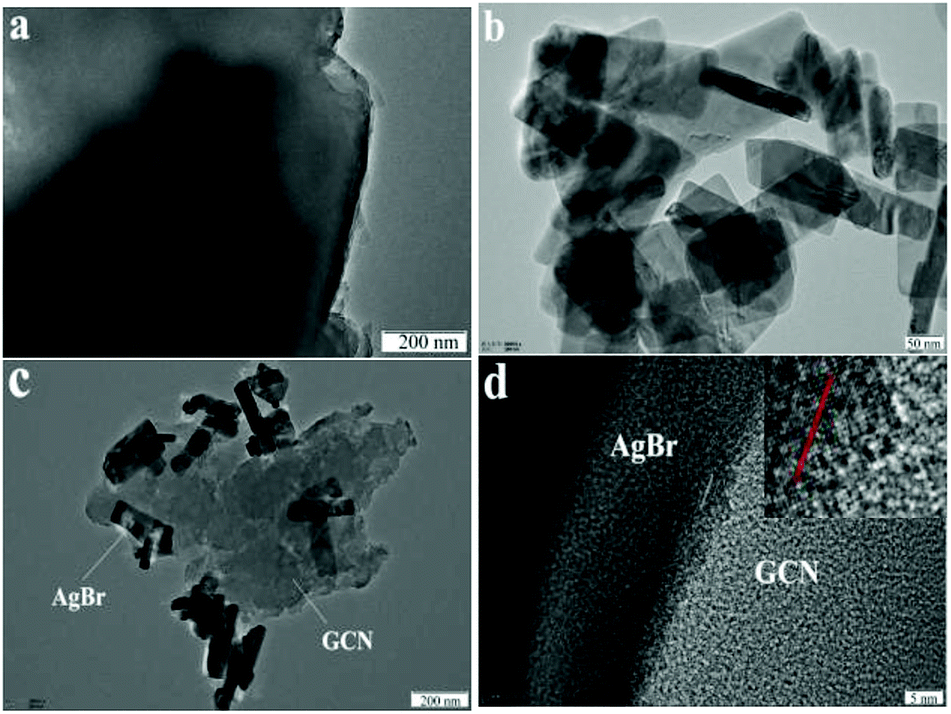 One step synthesis of high-efficiency AgBr–Br–g-C 3 N 4 composite ...