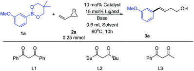 Cu-catalyzed cross-coupling reactions of vinyl epoxide with organoboron ...