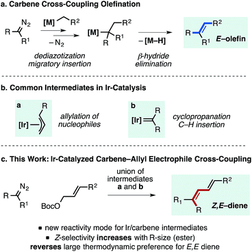 Z -Selective iridium-catalyzed cross-coupling of allylic carbonates and ...