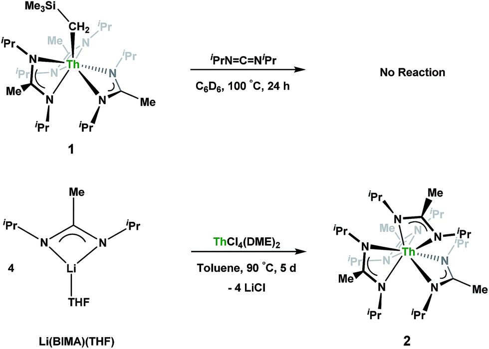 Insertion, protonolysis and photolysis reactivity of a thorium ...
