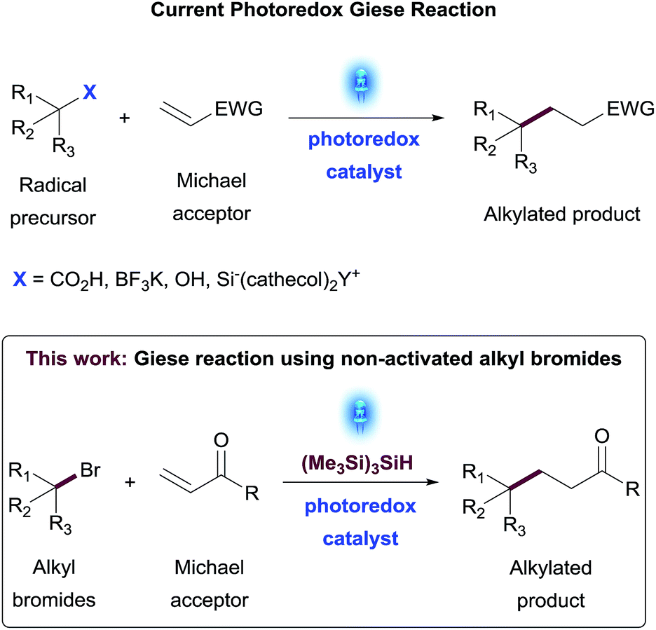 Silyl-mediated photoredox-catalyzed Giese reaction: addition of non ...