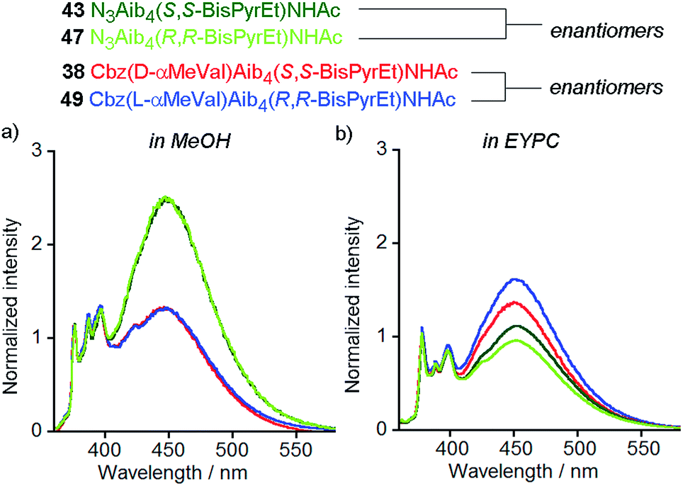 Bis-pyrene probes of foldamer conformation in solution and in ...