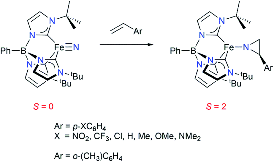 Mechanistic study of styrene aziridination by iron( iv ) nitrides ...