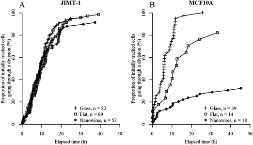 Single cell analysis of proliferation and movement of cancer and normal ...
