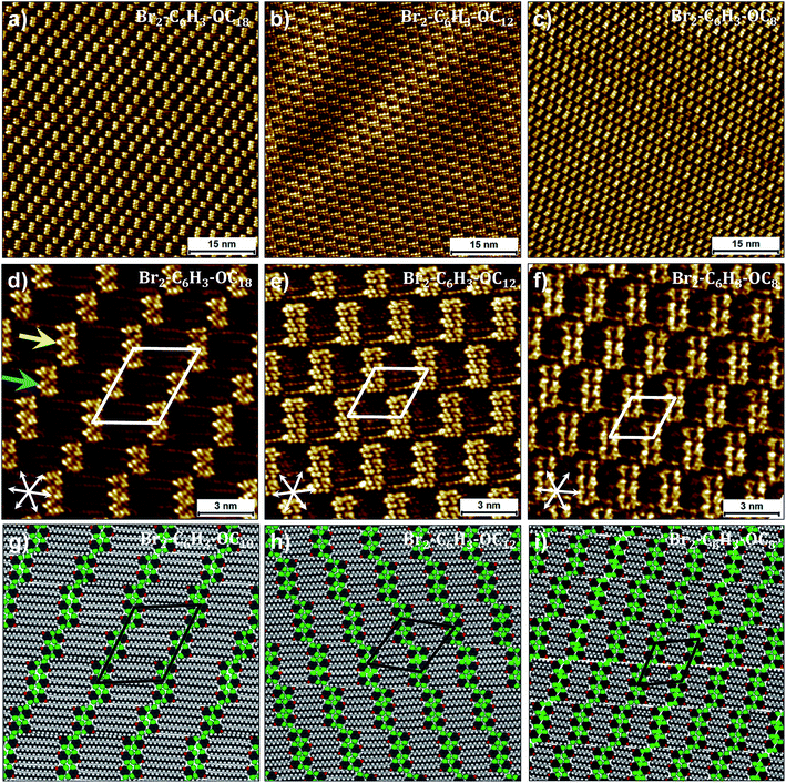 Halogenated building blocks for 2D crystal engineering on solid ...