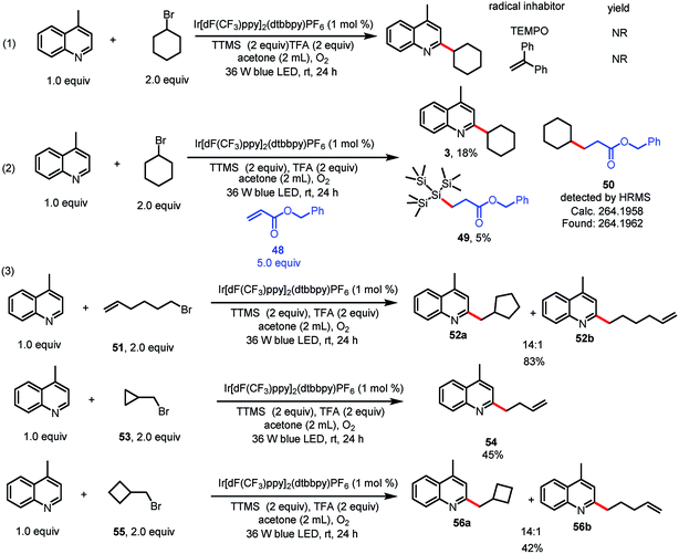 Visible-light-mediated Minisci C–H alkylation of heteroarenes with ...