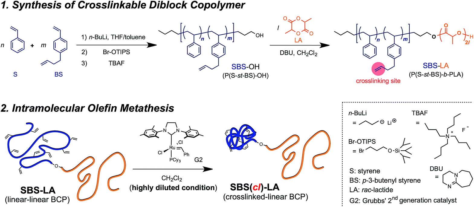 Downsizing feature of microphase-separated structures via intramolecular crosslinking of block ...