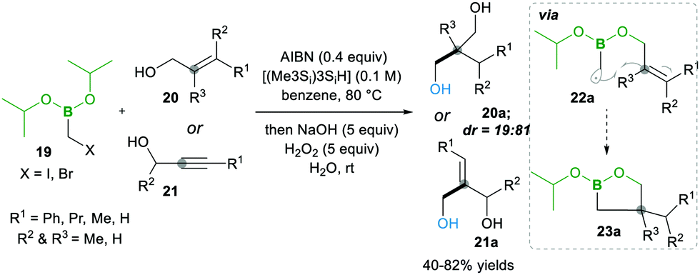 α-Borylalkyl radicals: their distinctive reactivity in modern organic ...
